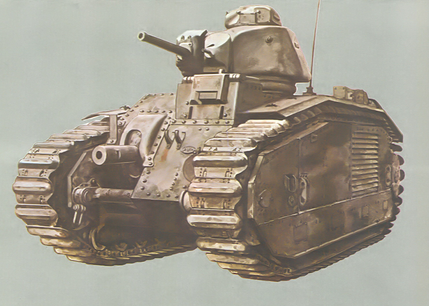 Le char Renault B / B1 / B1-bis.