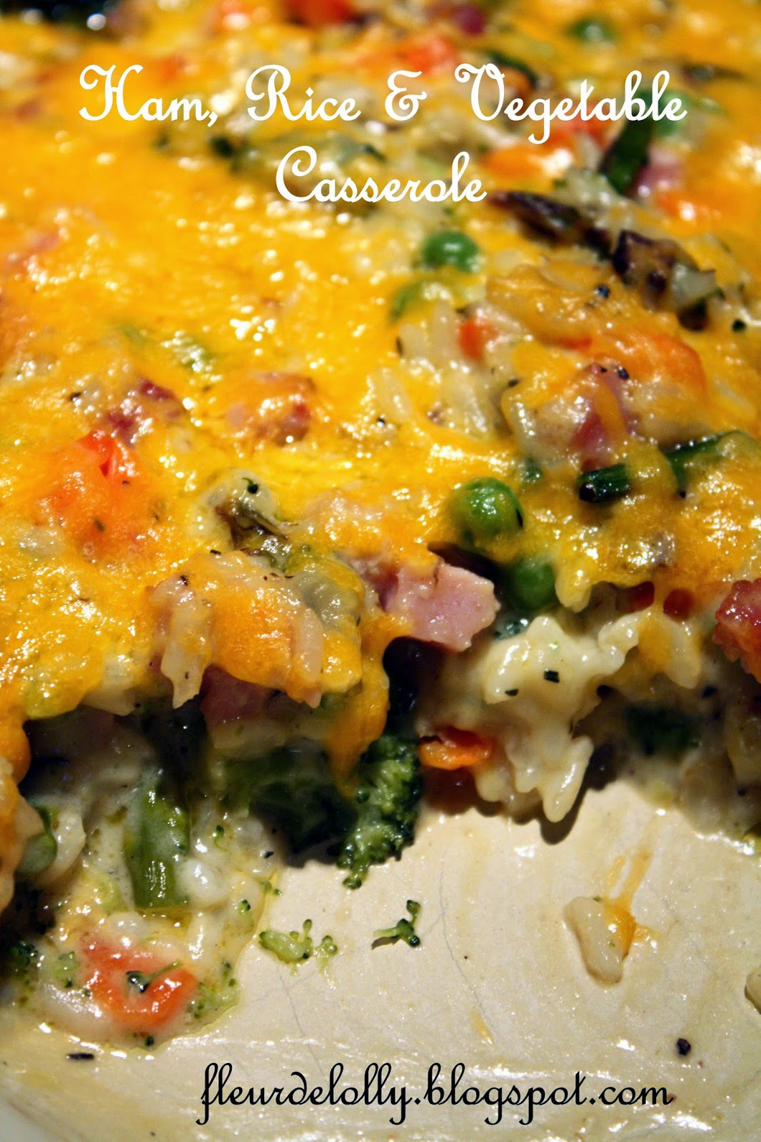 Fleur de Lolly: Ham, Rice & Vegetable Casserole