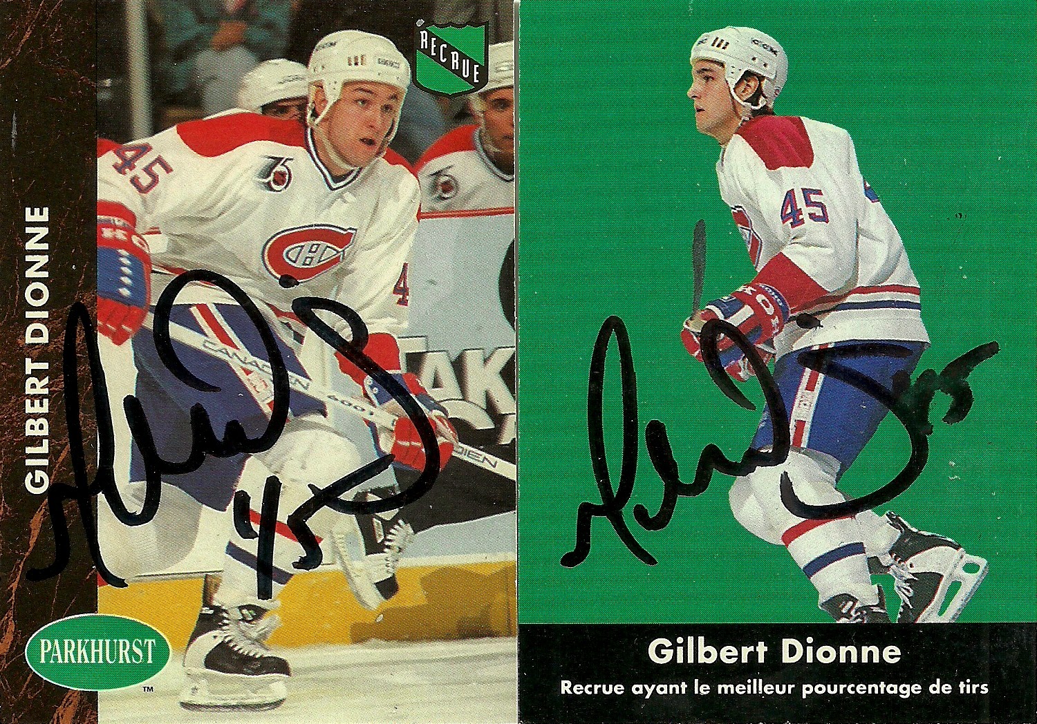 Hell's Valuable Collectibles: Gilbert Dionne: 6 Autographed Cards (Part 1)
