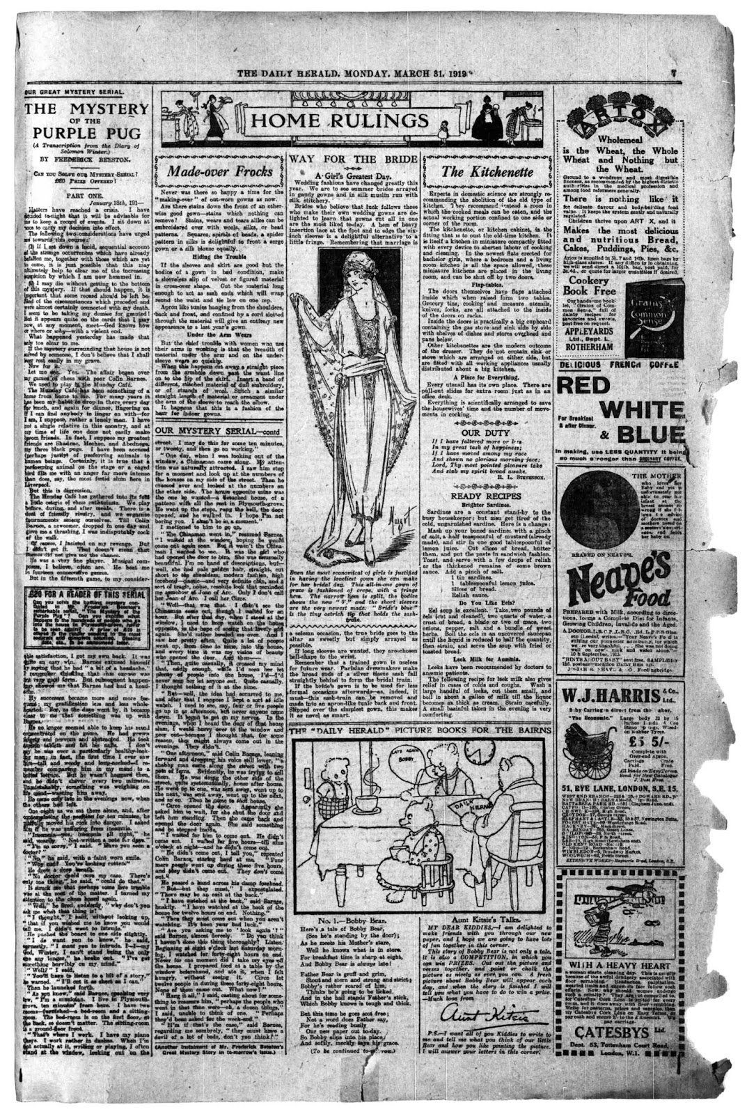 Yesterday’s Papers: DAILY HERALD comic strip series index 1919-1964