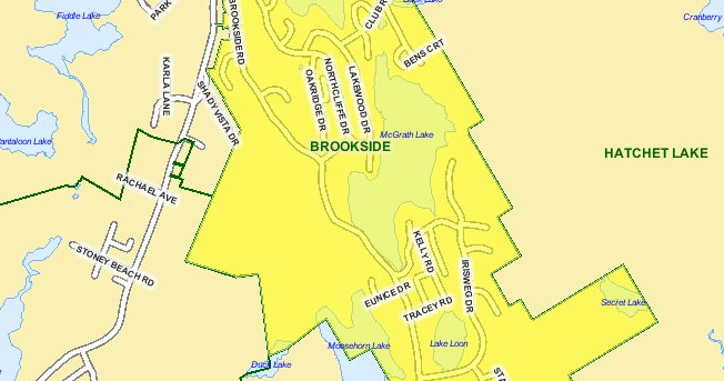 Brookside Community Homeowner's Association: Brookside Boundaries