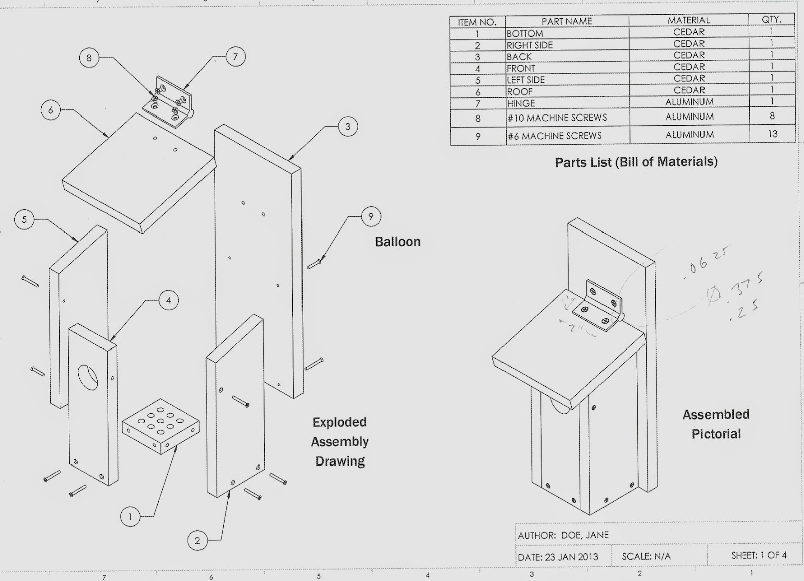 ENGR 1304: More working drawing examples
