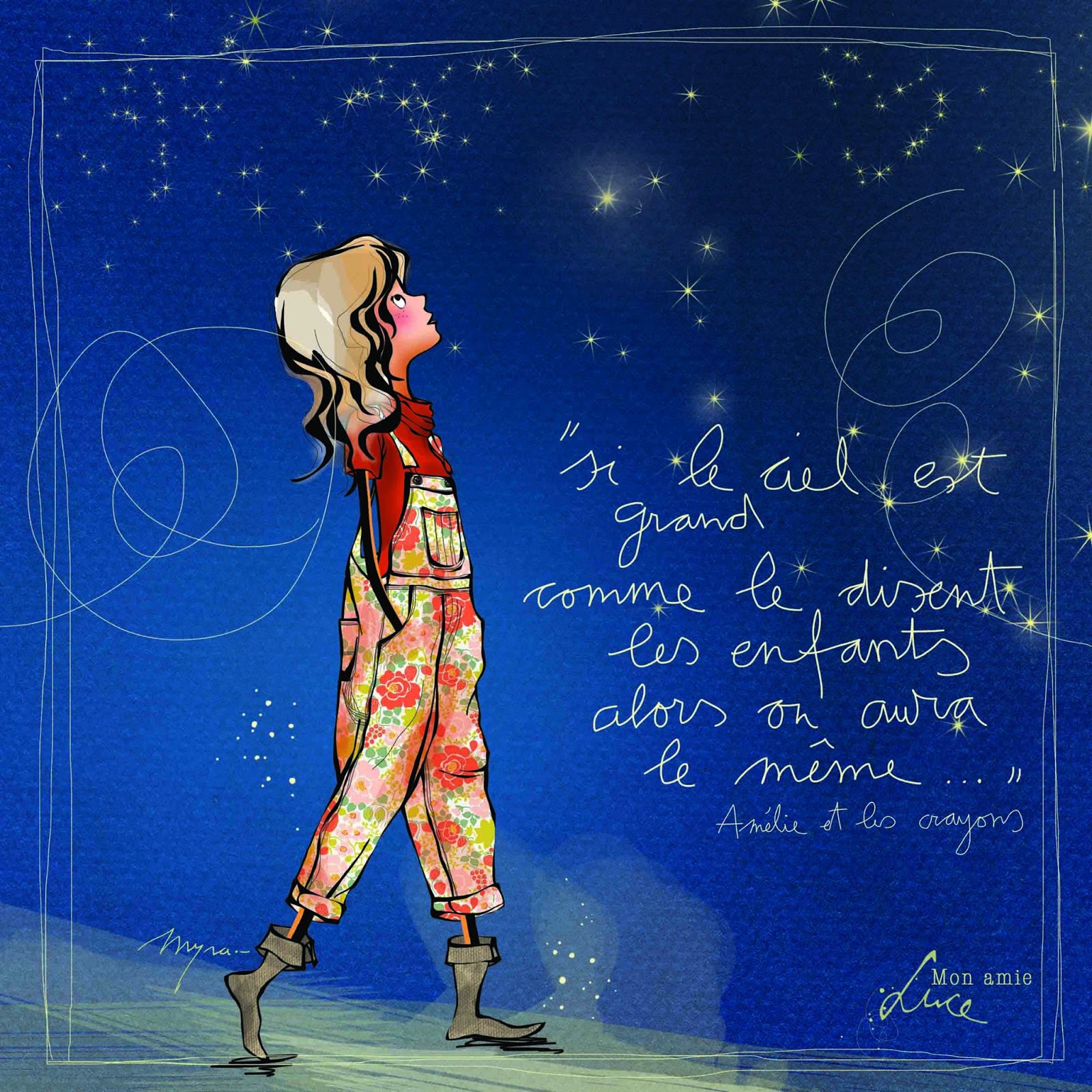 MYRA & les couleurs ...: mon amie "LUCE"