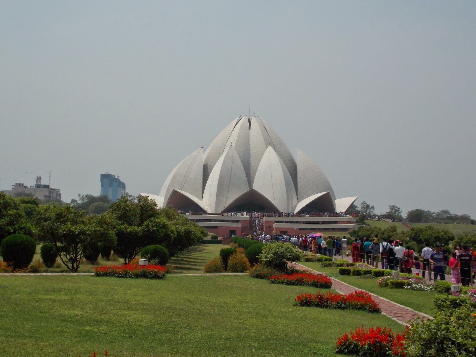 CHINAR SHADE : THE BAHAI LOTUS TEMPLE IN INDIA