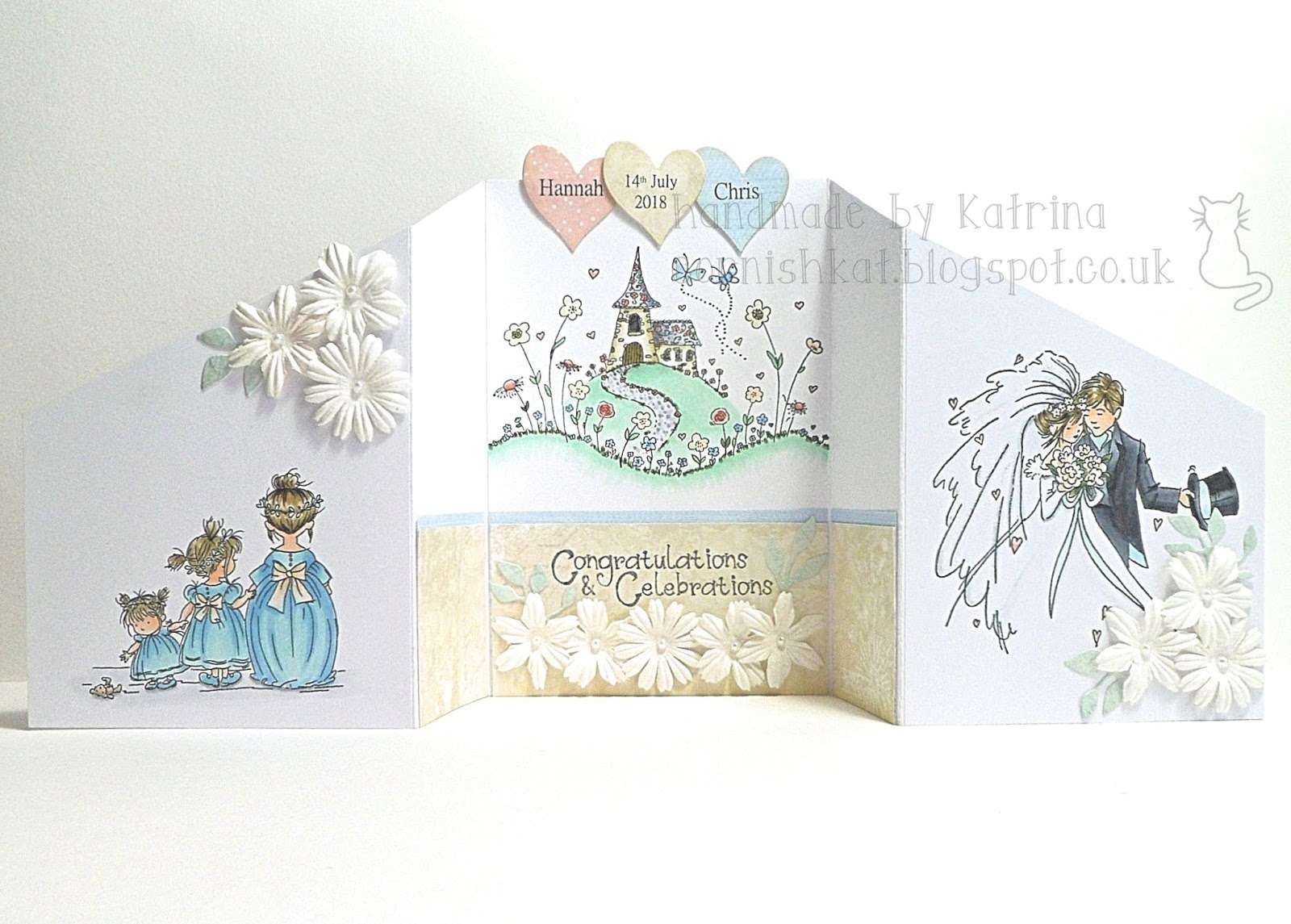 Katrina's Crafting Blog: Goddaughter's Wedding Card