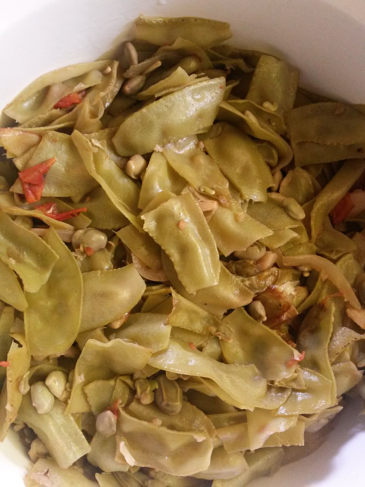 TRINI FOODS : Stir Fried Saime