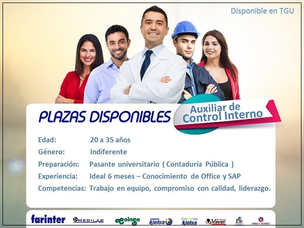 Oportunidades Varias (Grupo Farinter) - Tegucigalpa