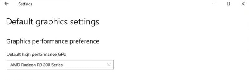 Graphics Settings Windows 10