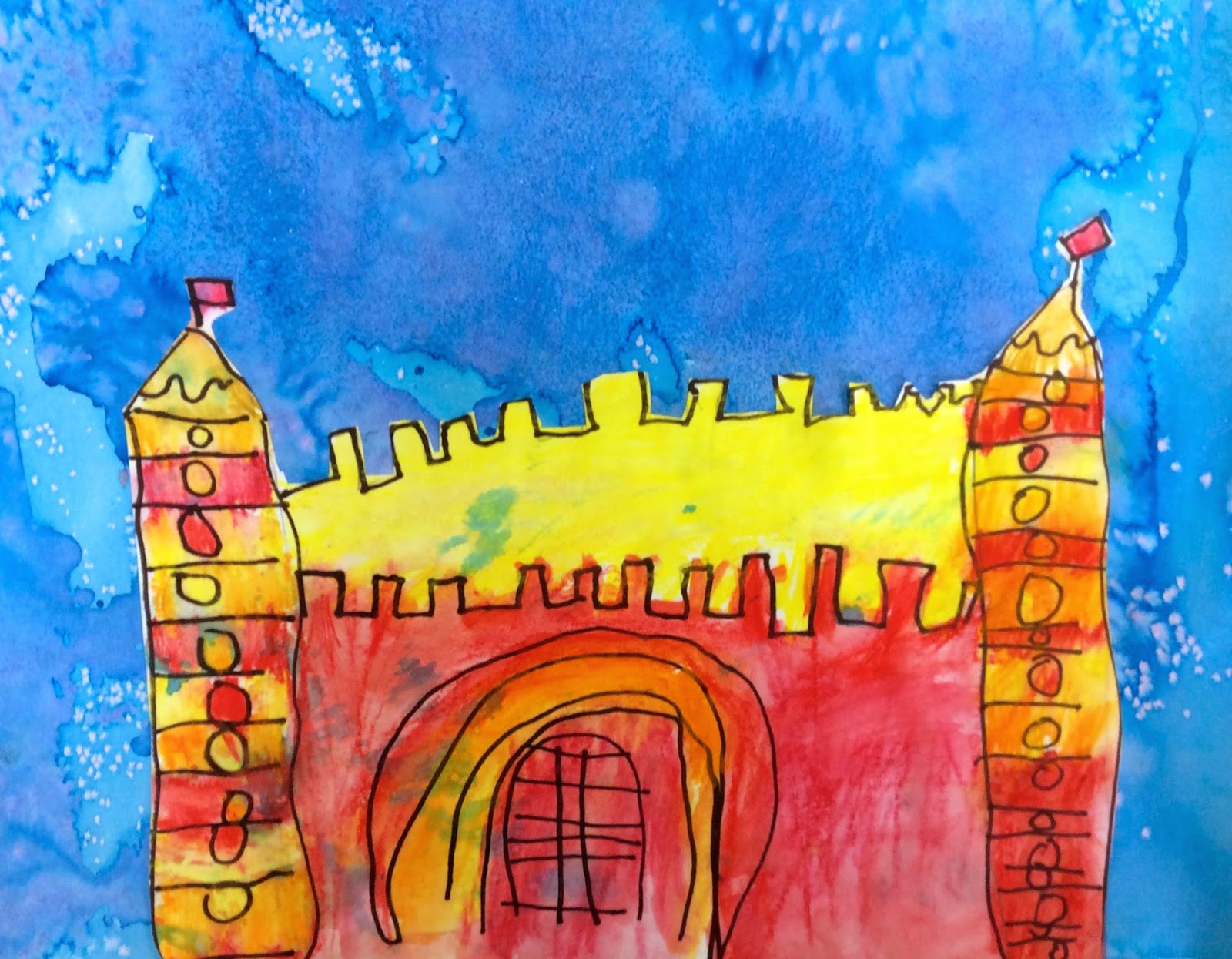 Ms. Curry's Art Room : Kindergarten Magical Castles