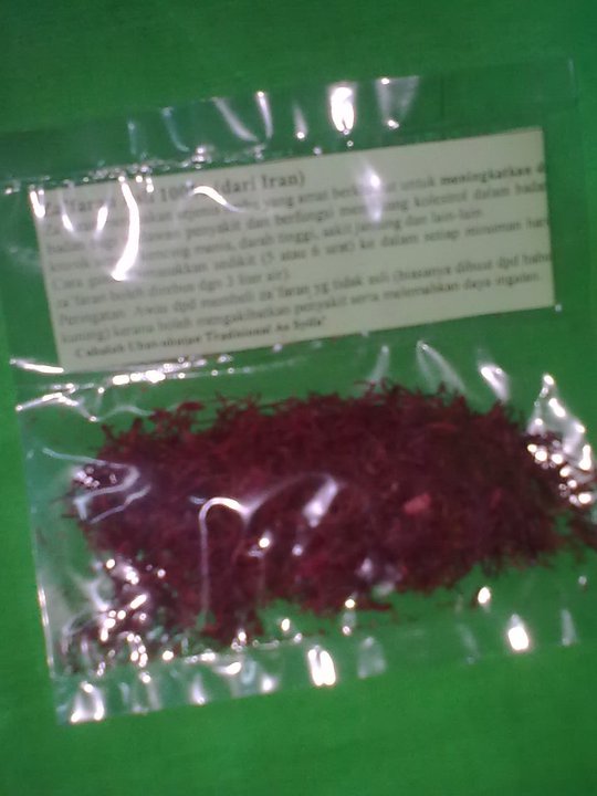 ARRAUDHAH: ZAFARAN ASLI DARI IRAN