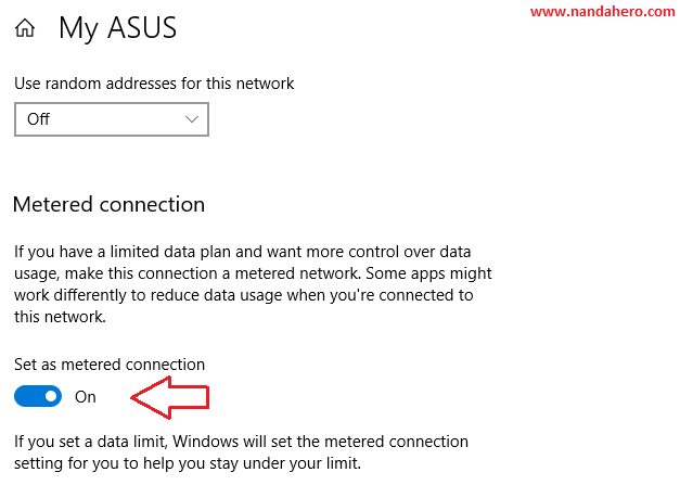 √ Cara Mengaktifkan Metered Connection di Windows 10 - Nanda Hero