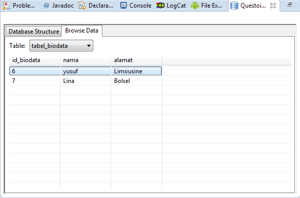 Android Sqlite Create Read Update Delete Crud Yusuf Baili Teknik Informatika