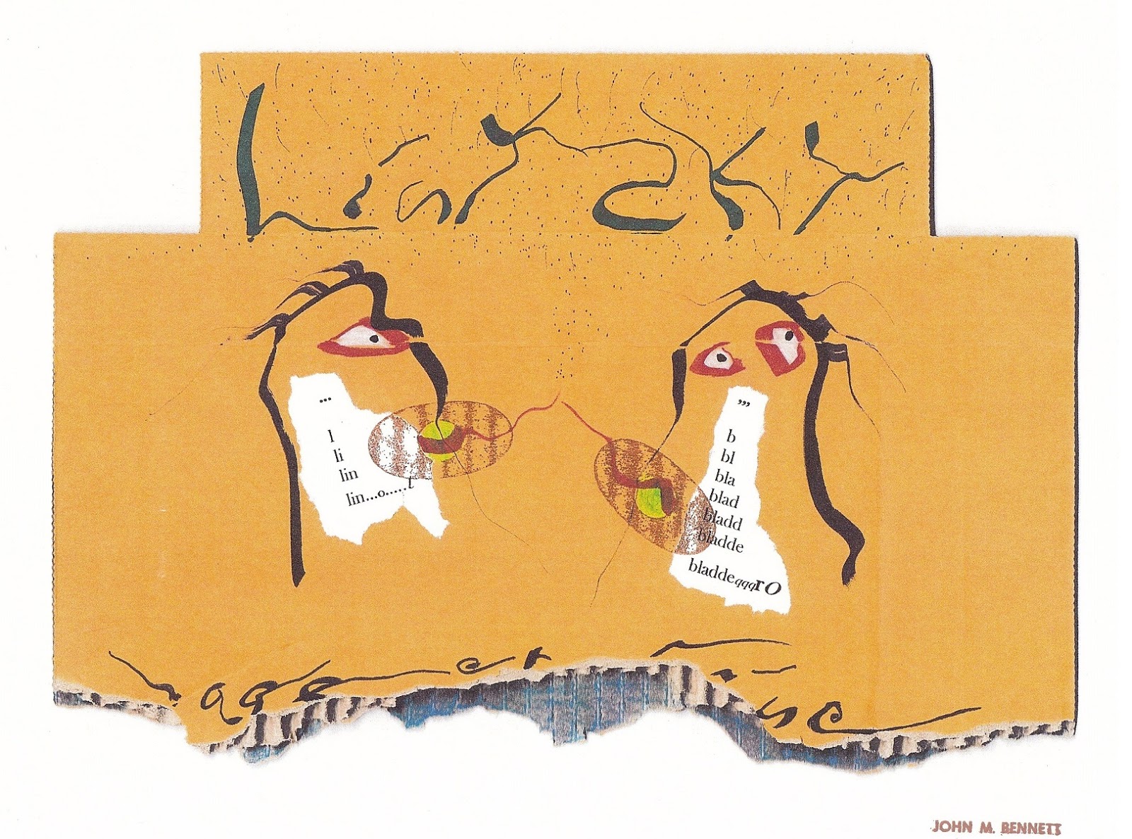 Mostre: John M. Bennett/ “EXPERIMENTAL VISUAL POETRY