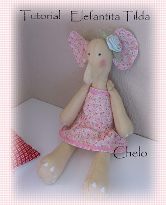 Elephant Tilda - L'atelier de jojo