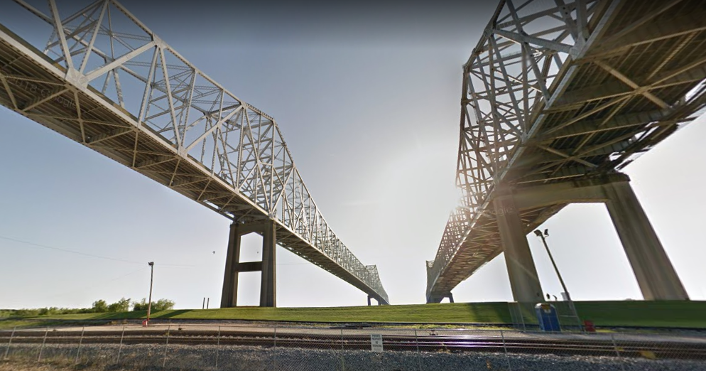 Industrial History: Crescent City Connection Bridge over Mississippi ...