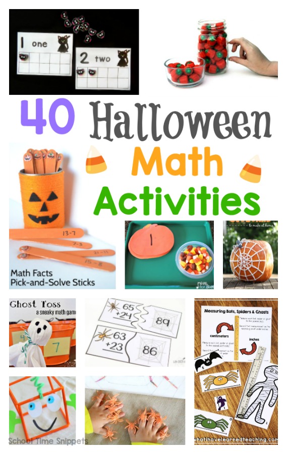 40 Halloween Math Activities | School Time Snippets
