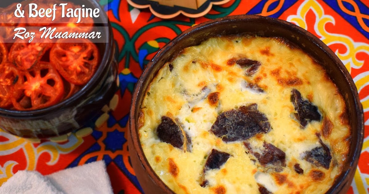 Egyptian Rice & Beef Tagine - Roz Muammar طاجن الأرز المعمر باللحم