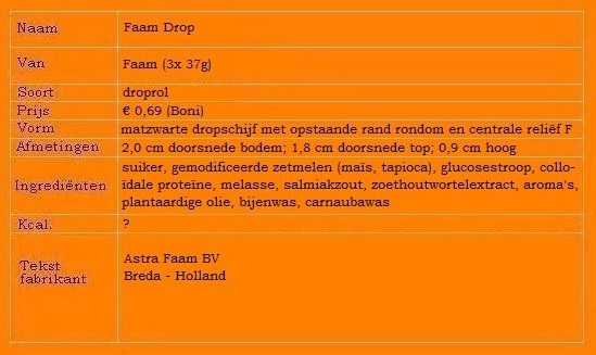 DROP: Faam droprol