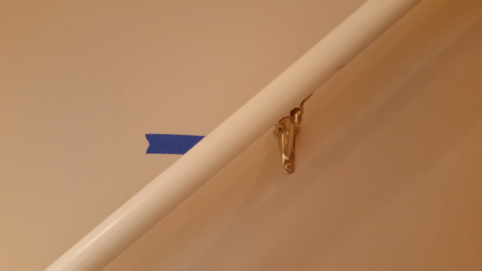 Painting and installing interior handrail