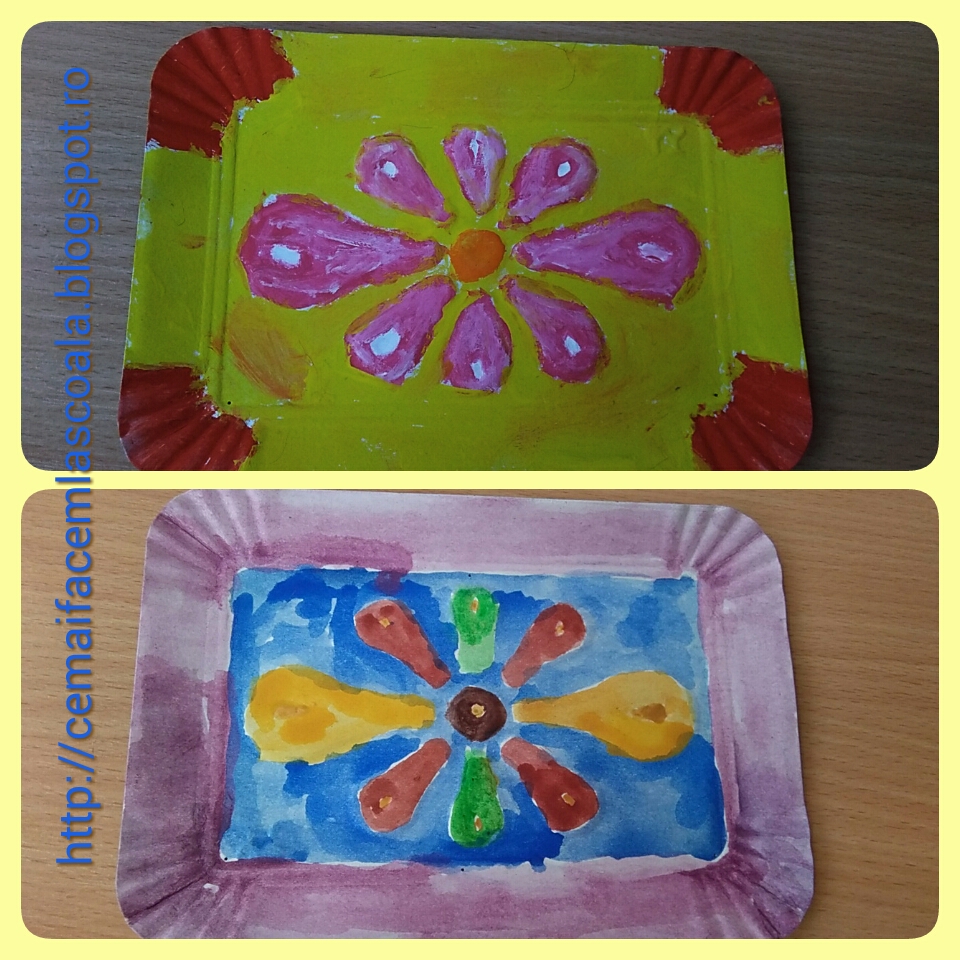 FLORI - PICTURĂ PE FARFURII DE CARTON