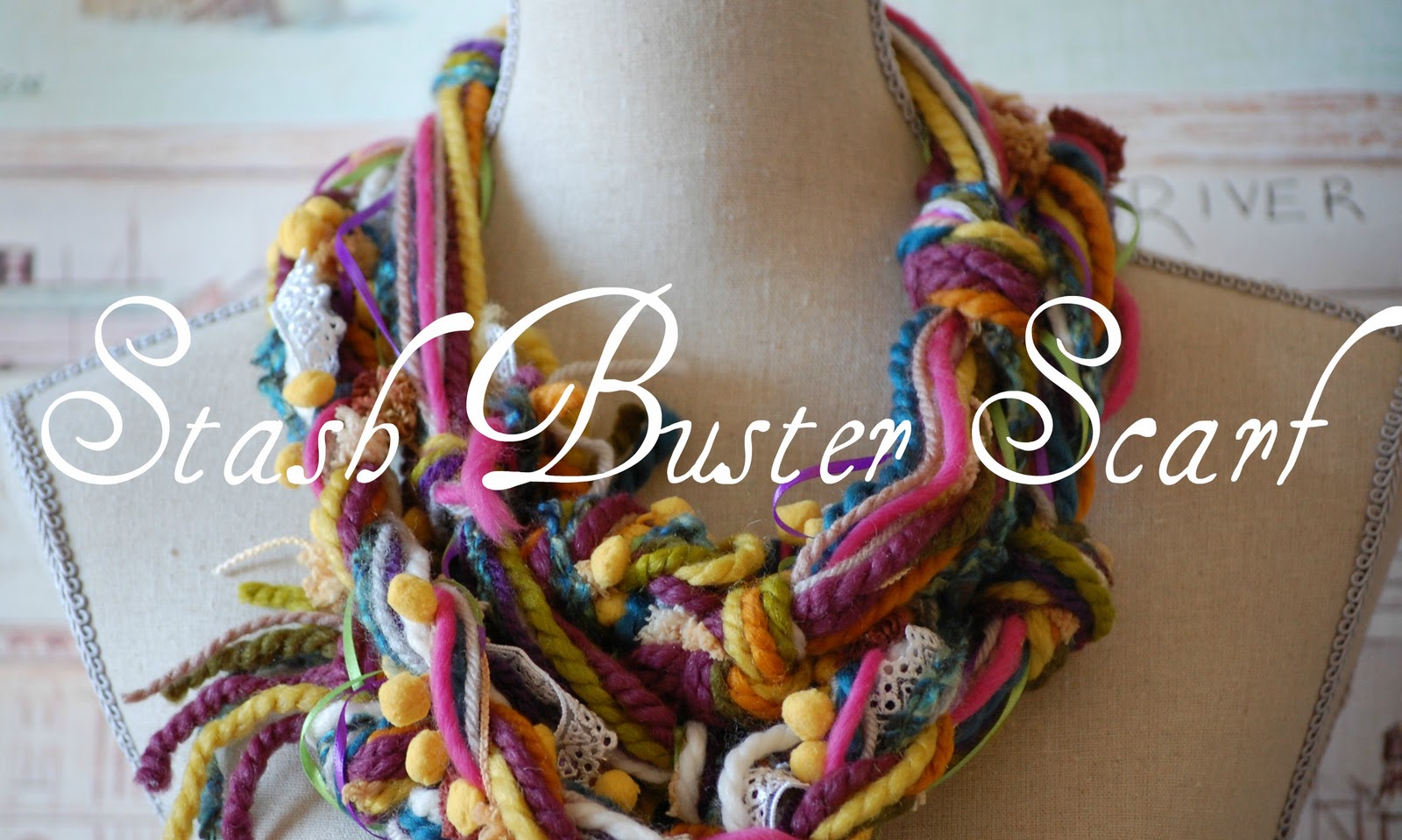 Donna's Decembers: Deck the Halls: Stash Buster Braided Scarf