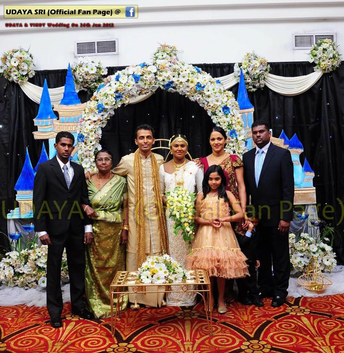 wedding of popular artist Udaya sri of the Centigradez band