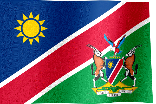 Flag of Namibia (GIF) - All Waving Flags