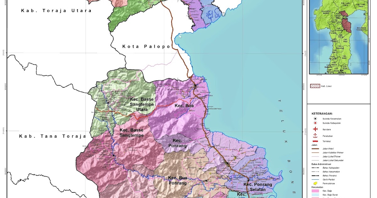 Peta Kabupaten Luwu