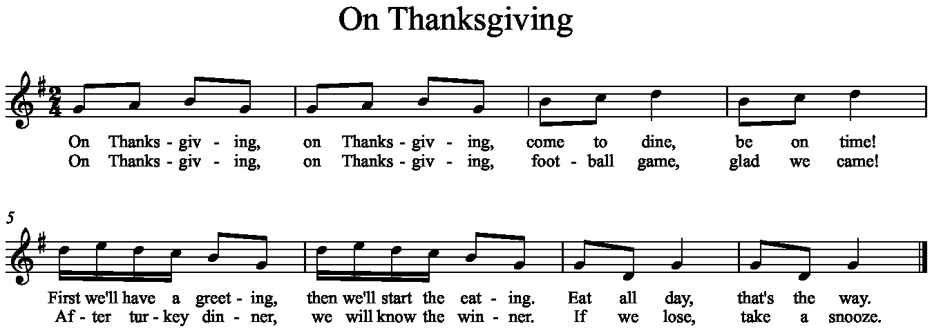 On Thanksgiving - Music a la Abbott - Amy Abbott - Kodály Inspired Blog ...