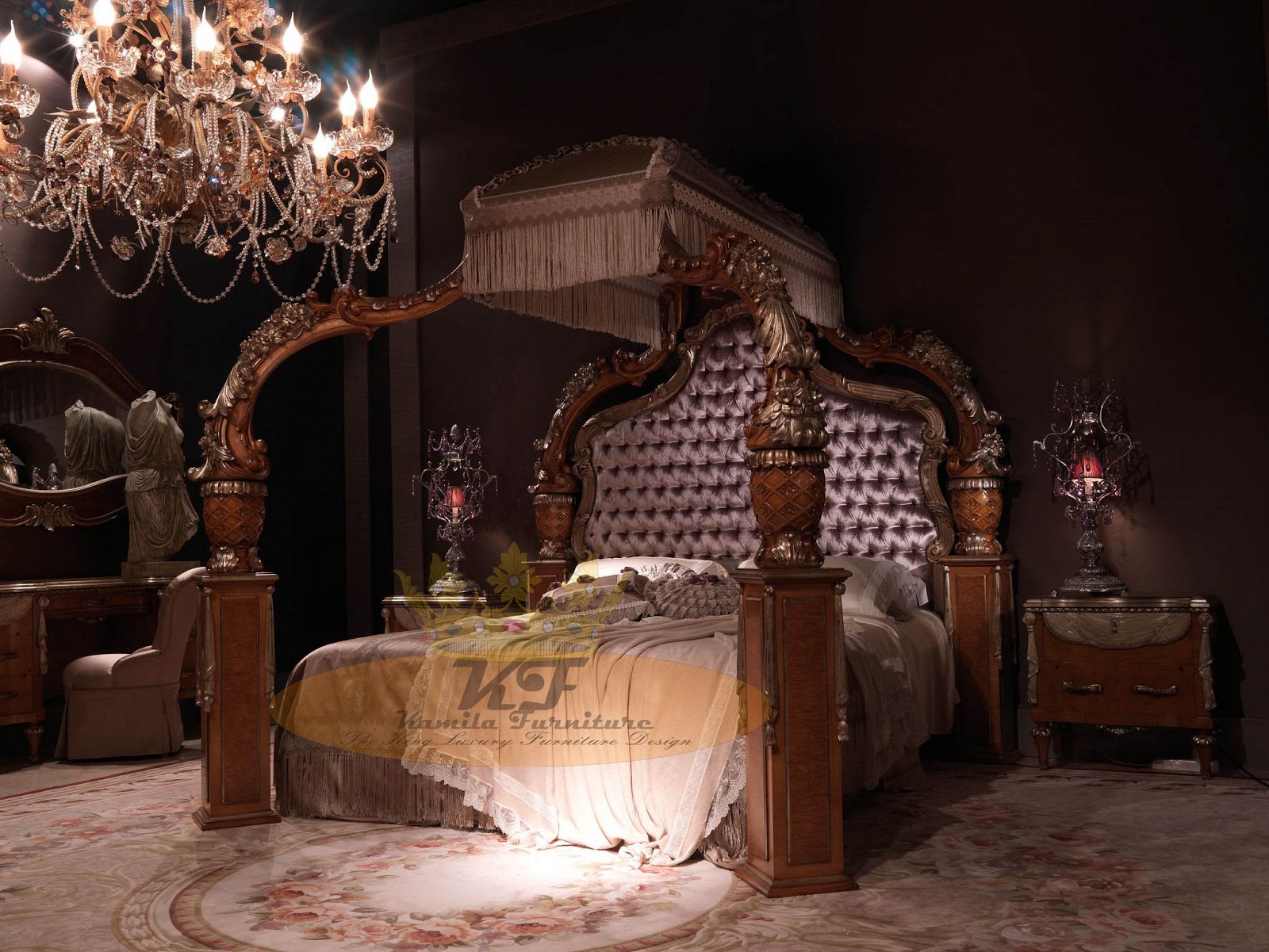 Kamila Furniture: LUXURY CLASSIC ITALIAN FURNITURE BEDROOM