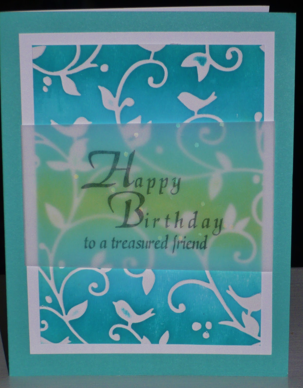 stamping muses: Embossing Folder Birthday Card