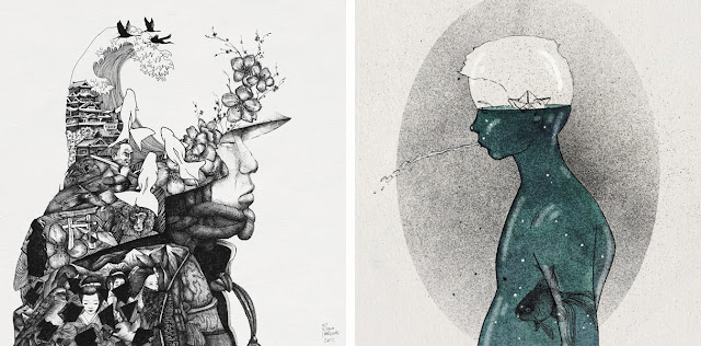everywhere art: Double Exposure Portraits Reinterpreted