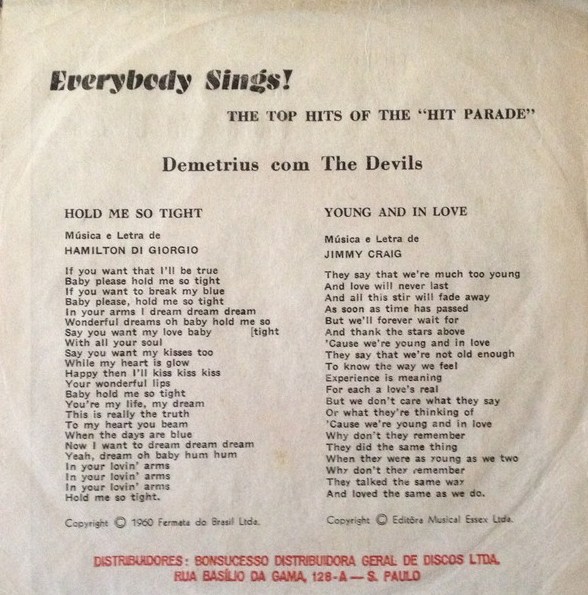 Brazilian Rock 1957 - 1964: DEMETRIUS