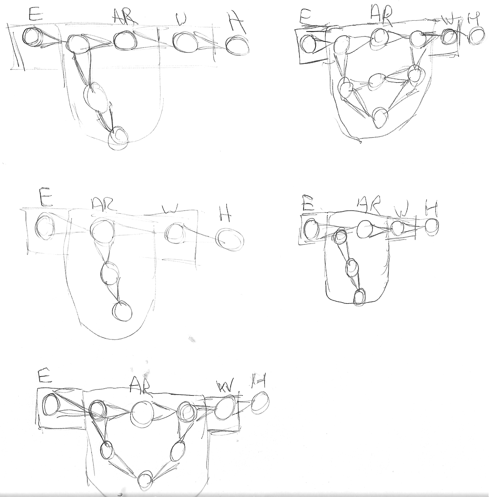Daryl's DFGA sketchbook: Group work - Elder bird - Rigging