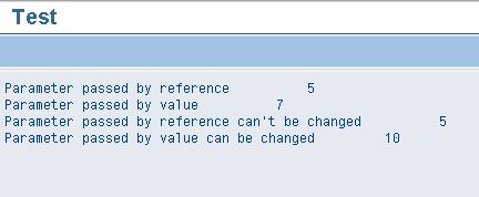 SAP ABAP 4 Tutorial: Import Parameters Passed by Reference and Passed by Value