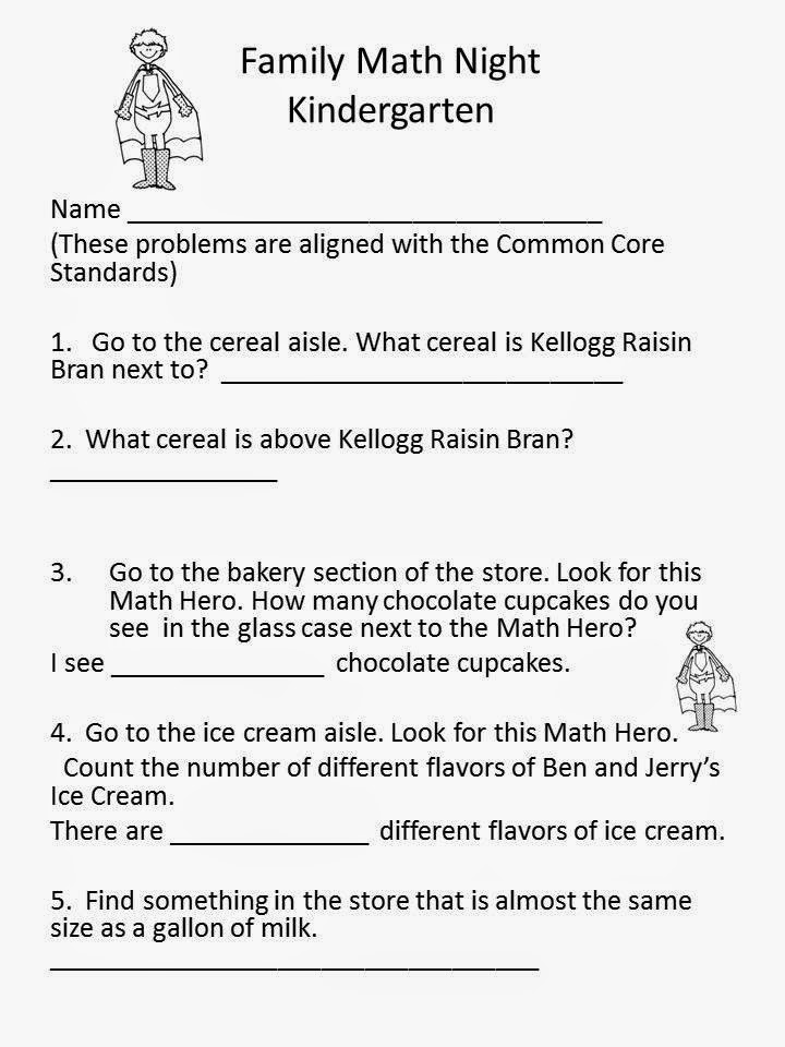 Multi-Grade Matters: Ideas for a Split Class: Family Math Night at the ...