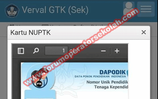 cara: Panduan Cetak NUPTK dari Verval PTK/GTK Kemdikbud 2019