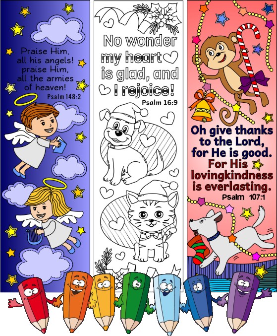 RicLDP Artworks: 8 Christmas Bookmarks (with Bible Verses)