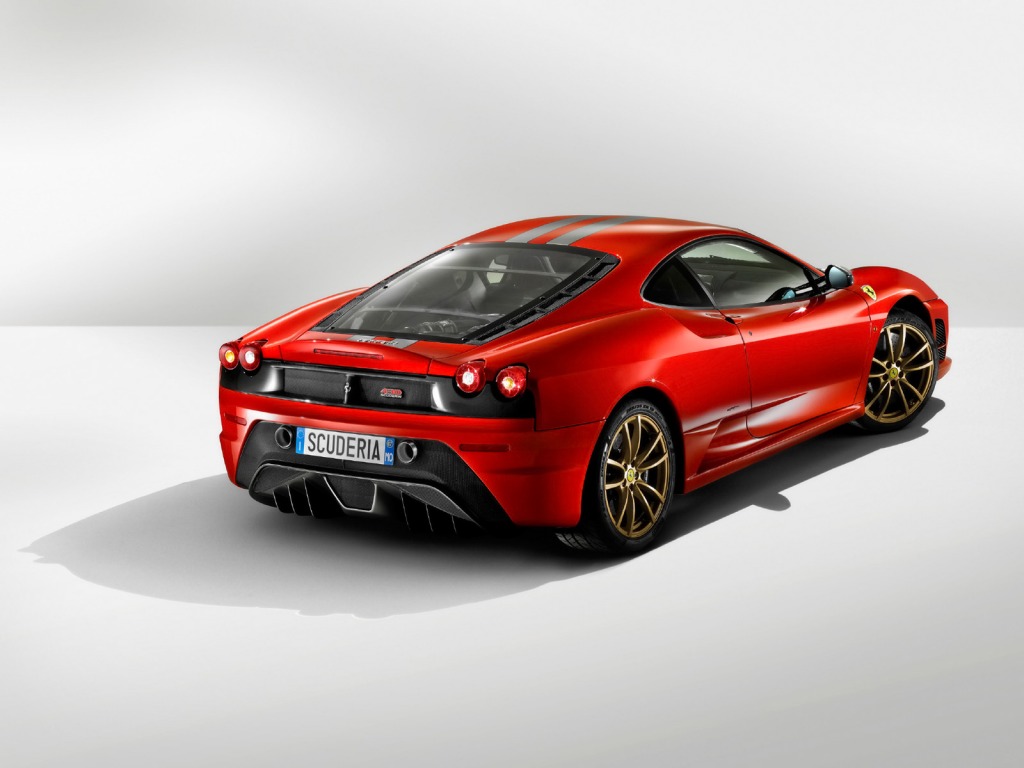 Pozadine za desktop - Automobili: Crveni automobil Scuderia Ferrari 430
