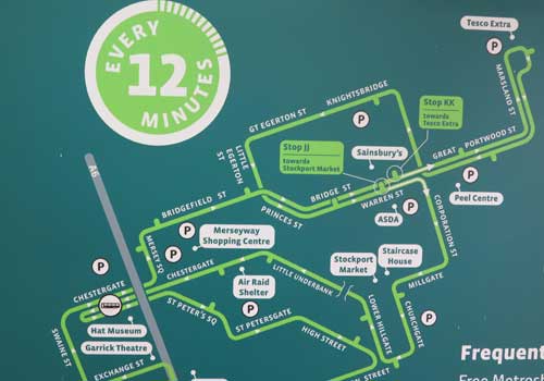 Metro Shuttle Stockport Free Loop Bus - Britain All Over Travel Guide