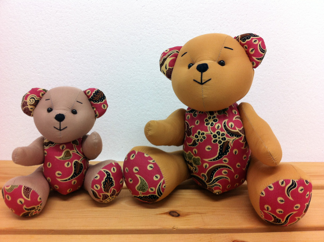 TeddyThotz: New BATIK TEXTILE TEDDY creation for Asian Civilisations ...