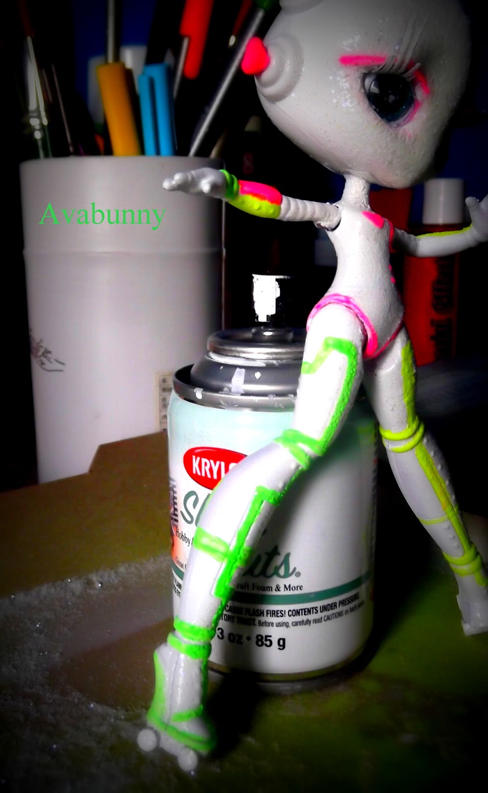 avabunny: My first custom doll ~ 2013 Alien girl