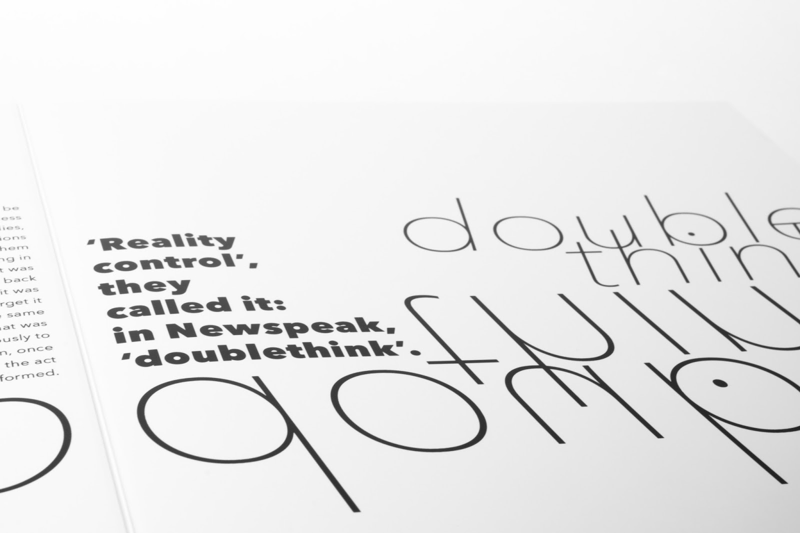 1984 Newspeak (Student Project) – Packaging Of The World