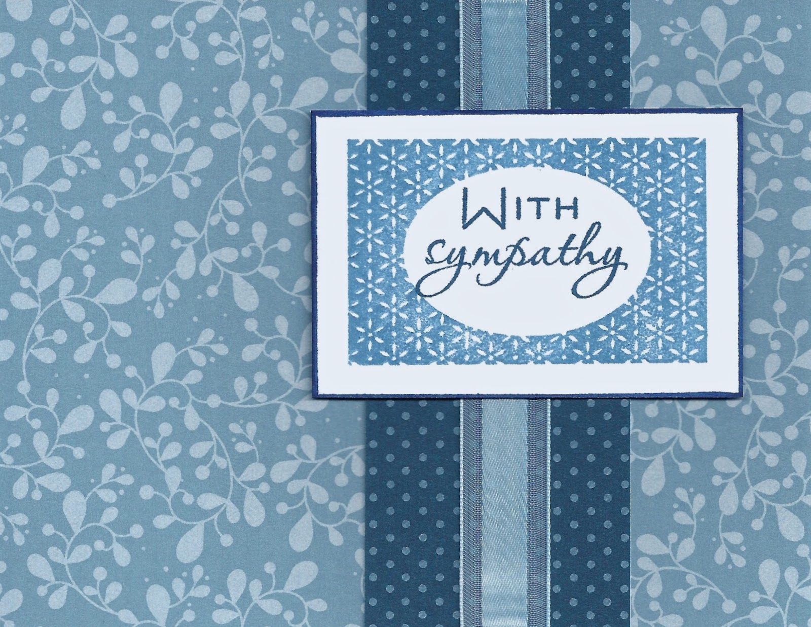 Mostly Markers - Cards: Blue Framed Sympathy Card