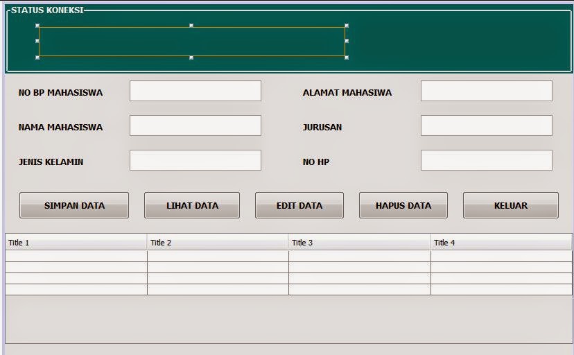 Program Simpan Data ke Database dengan JAVA -GUI- Netbeans - TEKNOLOGI