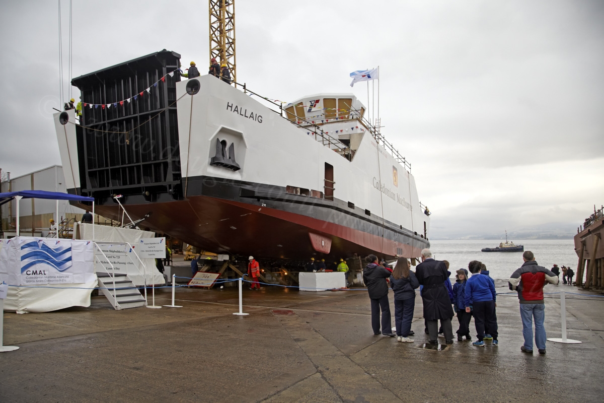 Dougie Coull Photography: MV Hallaig Launches from Fergusons Shipyard