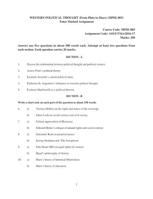 Learning Made Easy: IGNOU - Assignment Question Paper M.A. (History ...