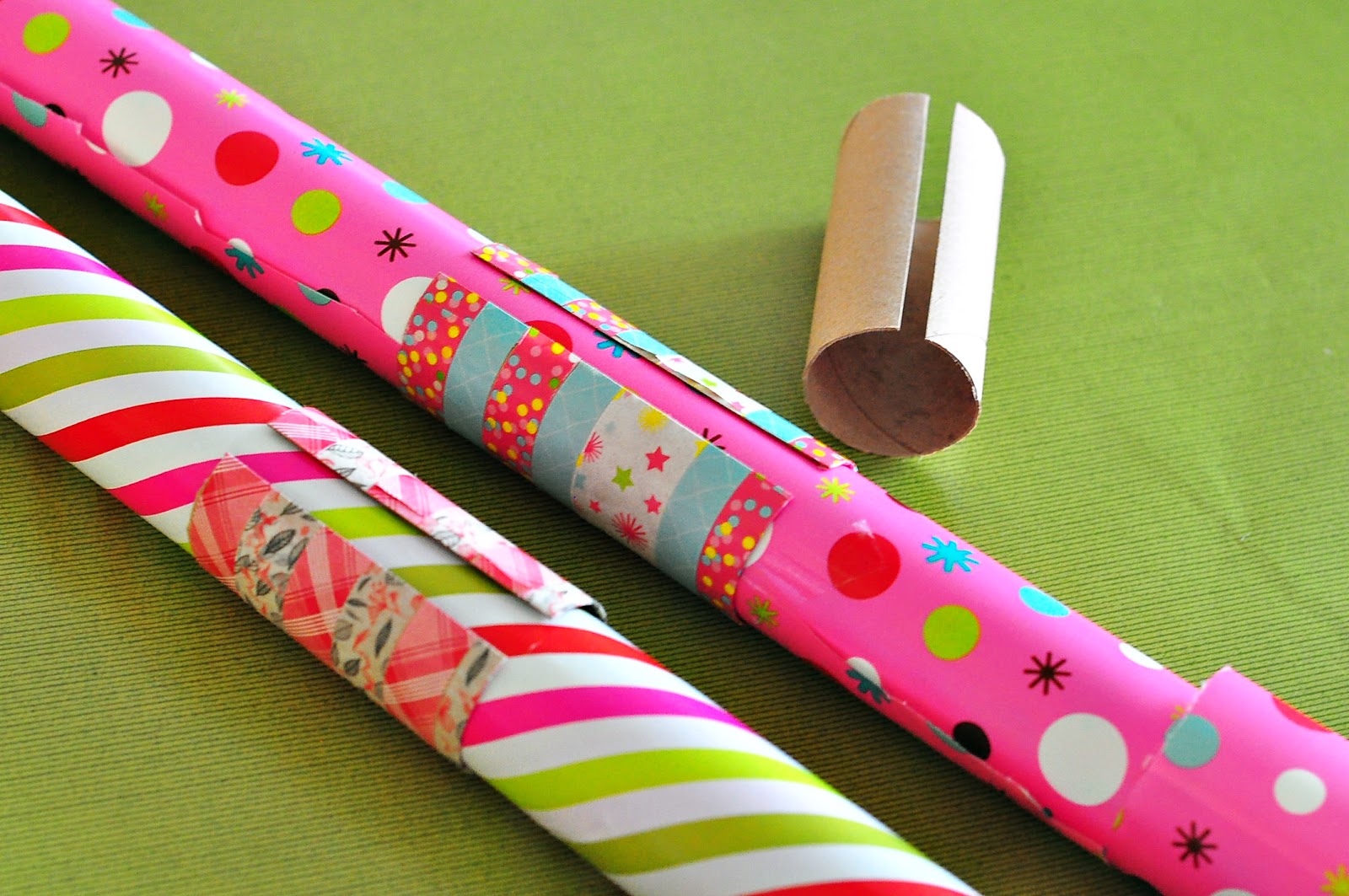 The Cheese Thief: Washi Tape Toilet Paper Rolls for Wrapping Paper Storage