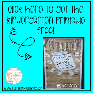 Having A Ball at School: Door Decor Tutorial | Glitter and Glue 4 K-2