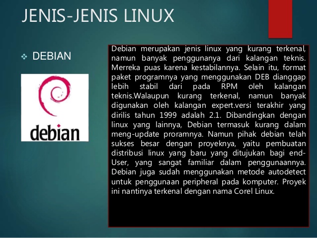 14 Jenis Jenis Linux Debian Dan Versinya Paling Banyak Digunakan